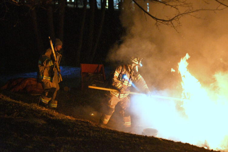 Crews battle shed fire along Renovo Road | News, Sports, Jobs - The Express